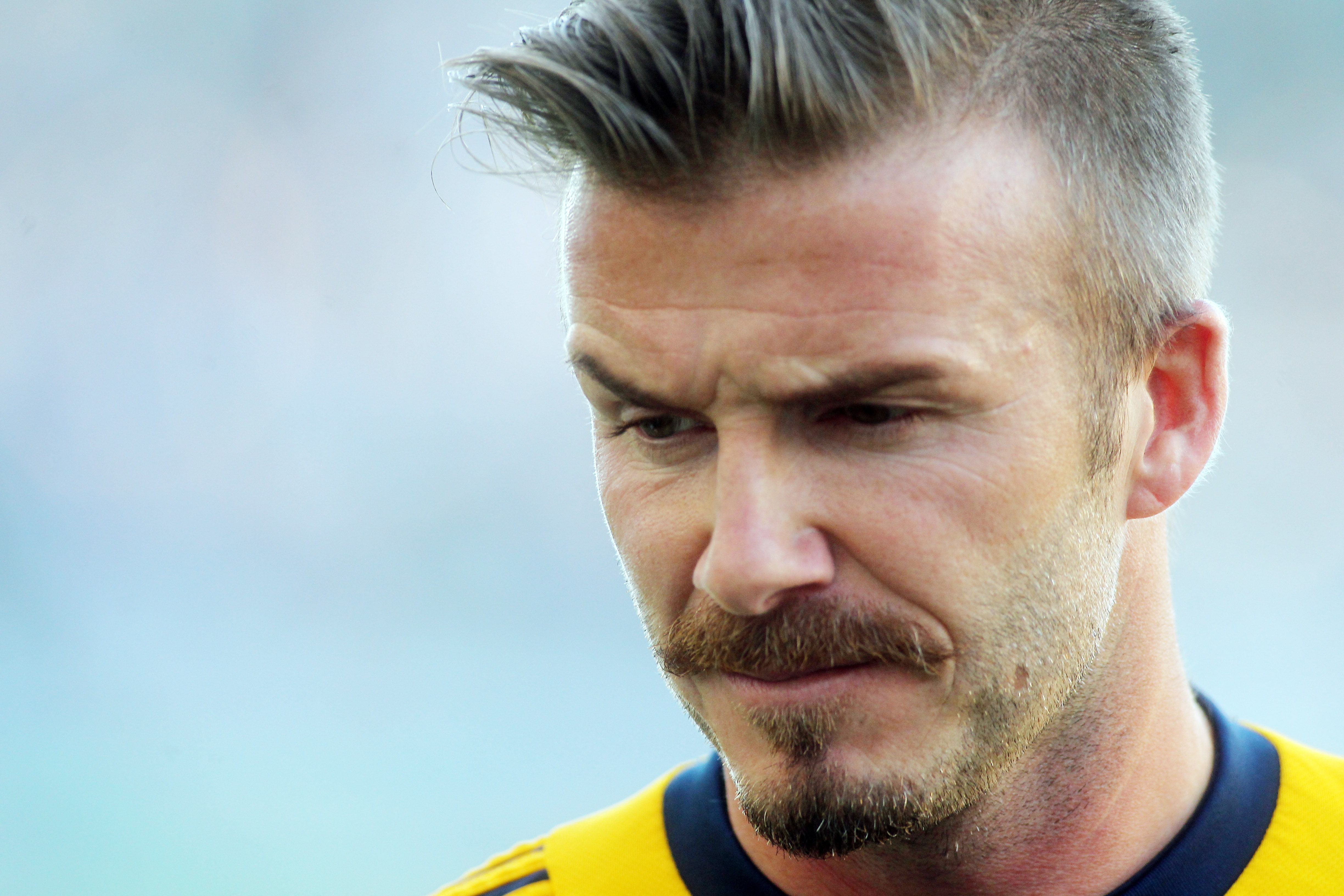 La moustache de David Beckham - Hommes célèbres à moustache : qui sont ...